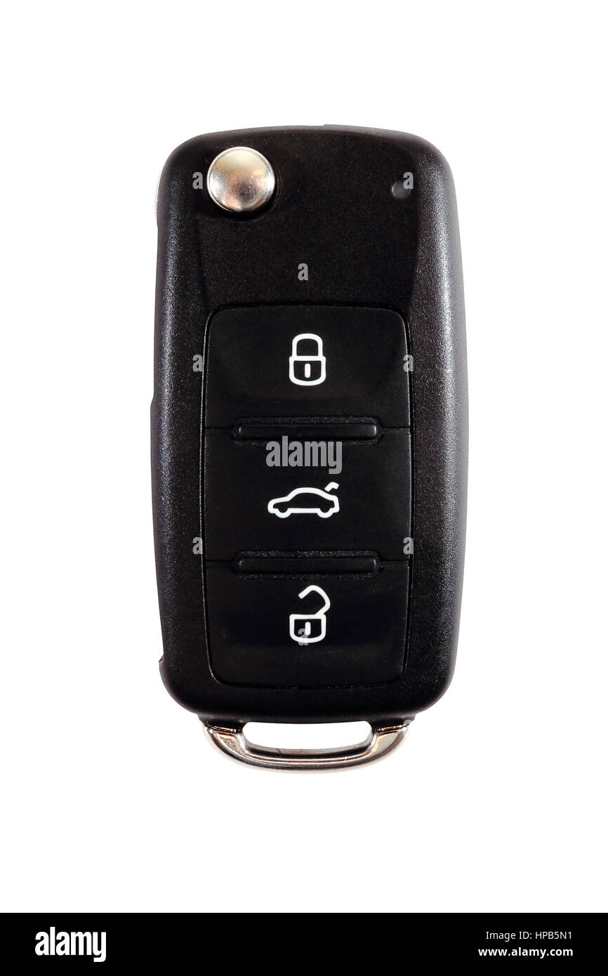 Car key close up isolated on white background. Ignition key over white ...