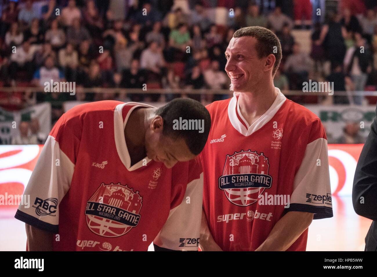 April 5, 2015: Jermaine Jonte Flowers L and Marius Runkauskas R during ...