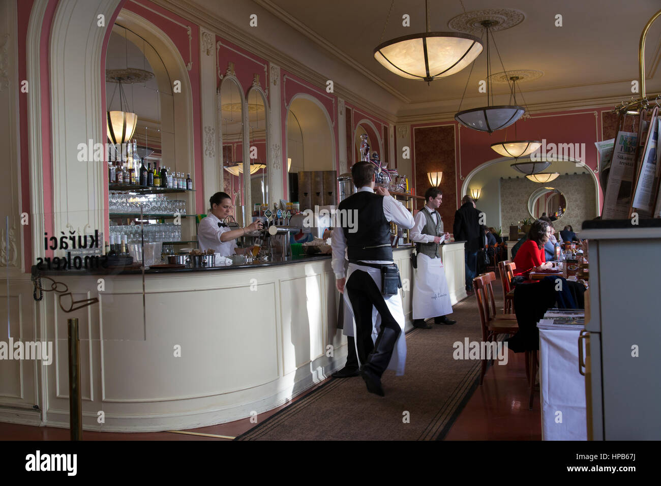 Prague restaurant art nouveau hi-res stock photography and images - Alamy