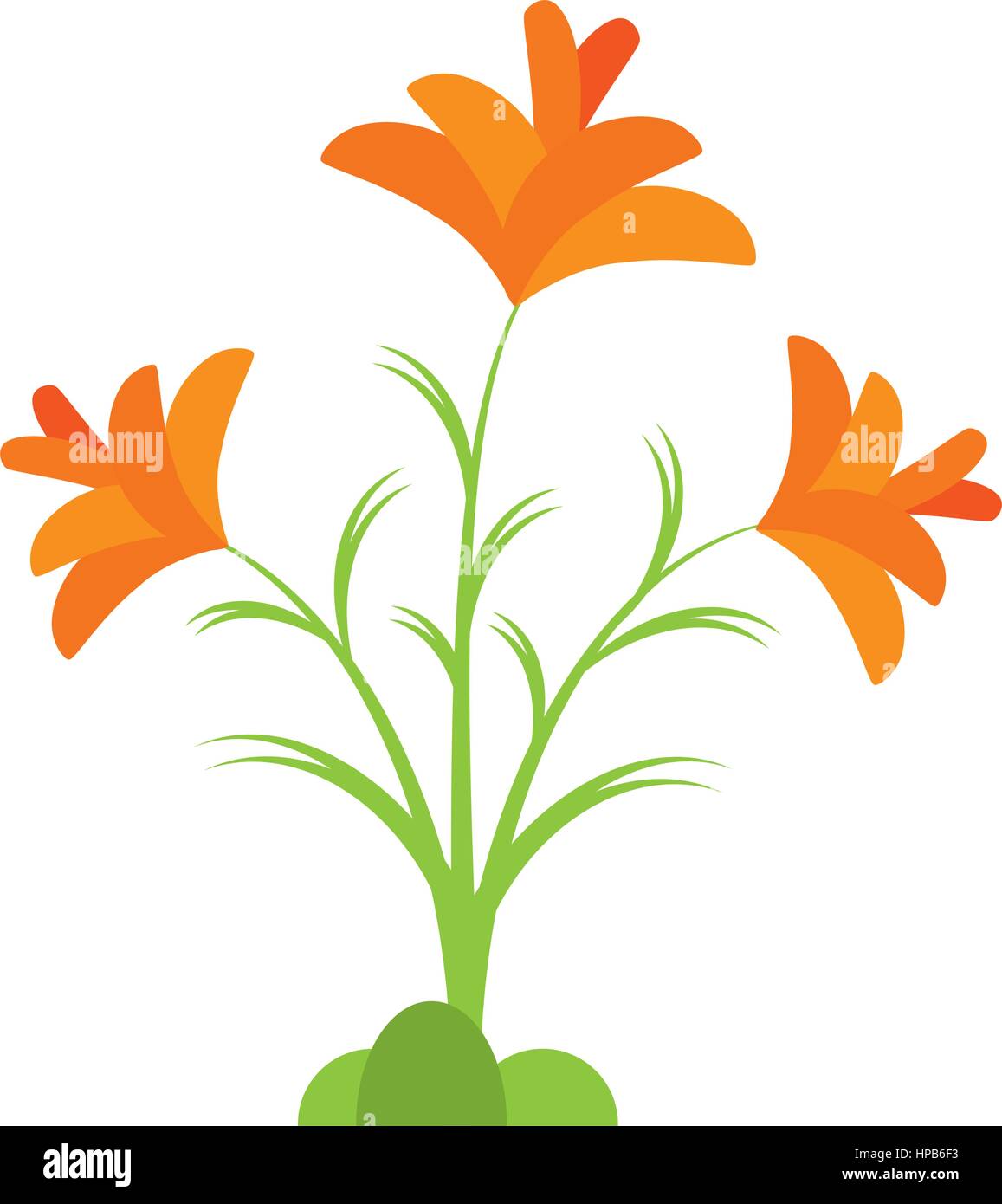 freesia flower spring natural vector illustration eps 10 Stock Vector ...