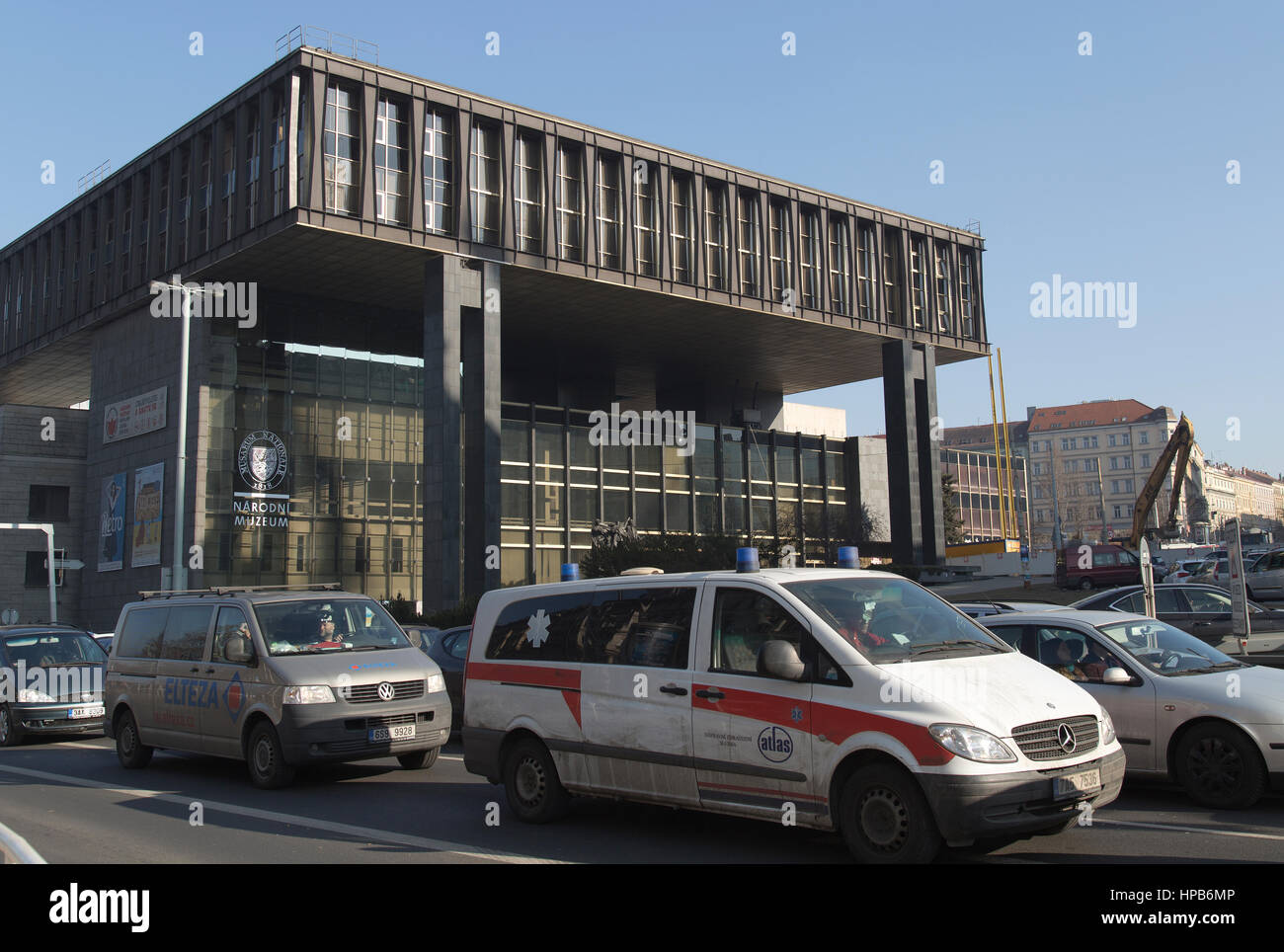 Exterior of the new National Museum in Prague Czech Republic Stock ...