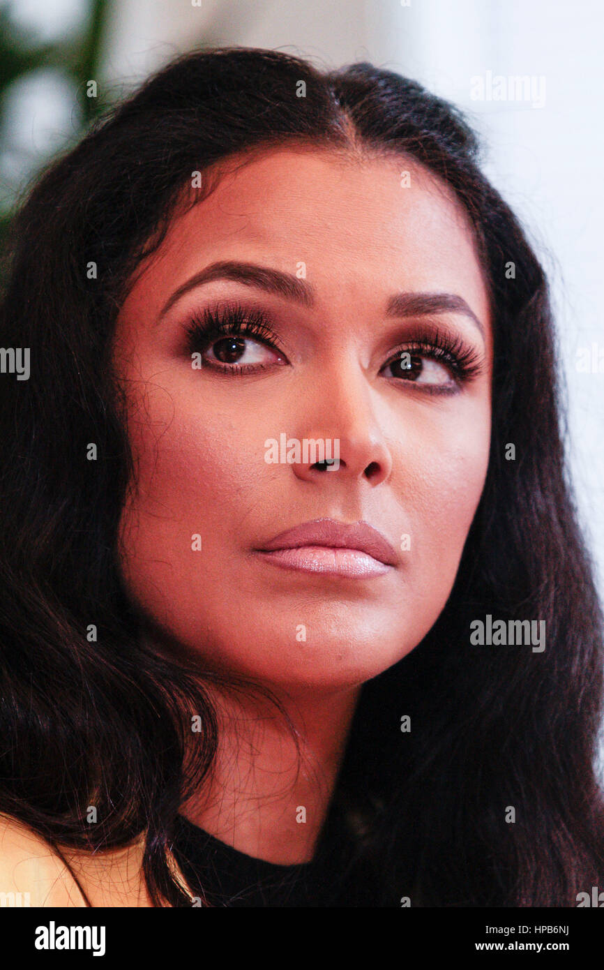 Shantel Jackson during a press conference announcing a lawsuit against ...