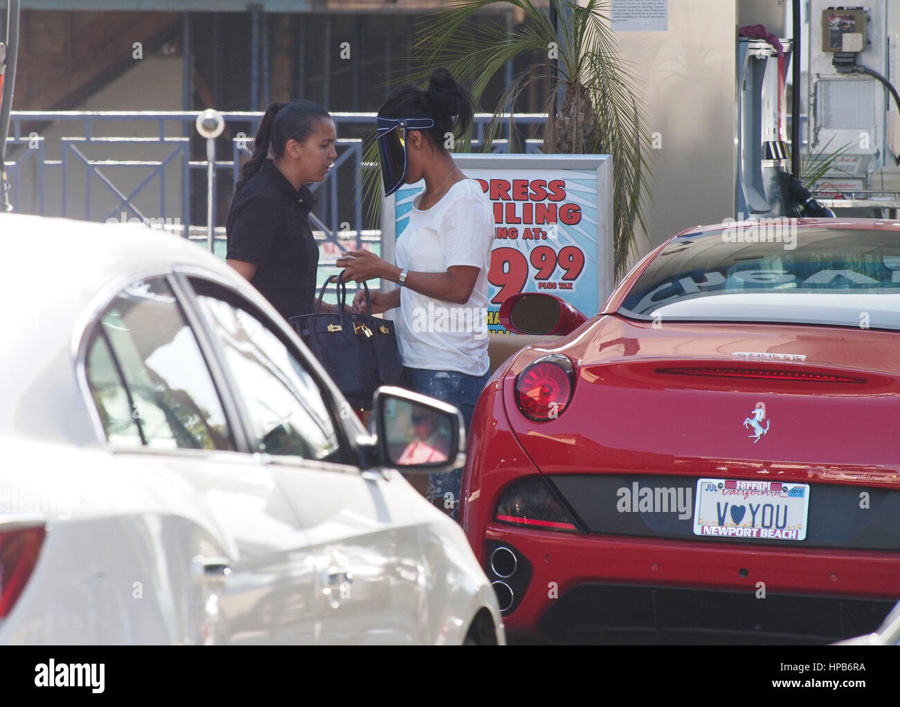 V. Stiviano, the former mistress of Donald Sterling, walking around a ...