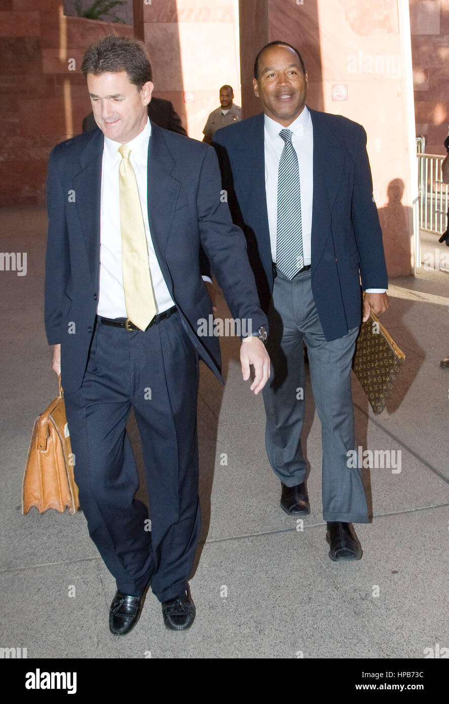 O.J. Simpson, right, and his attorney, Yale Galanter, arrive at the ...
