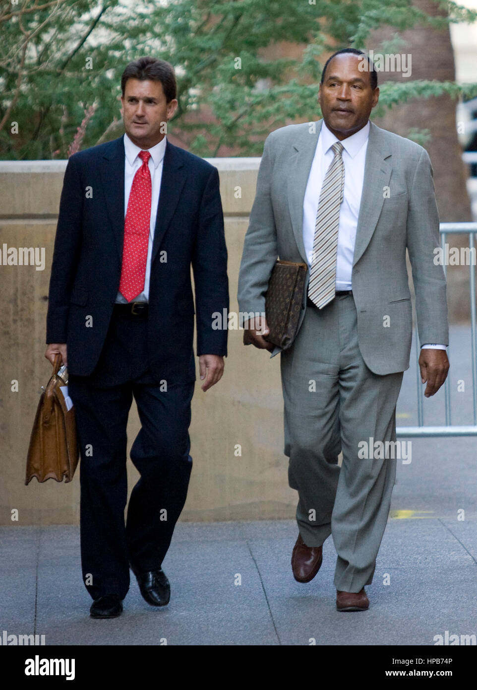 O.J. Simpson, right, leaves with his attorney Yale Galanter from the ...