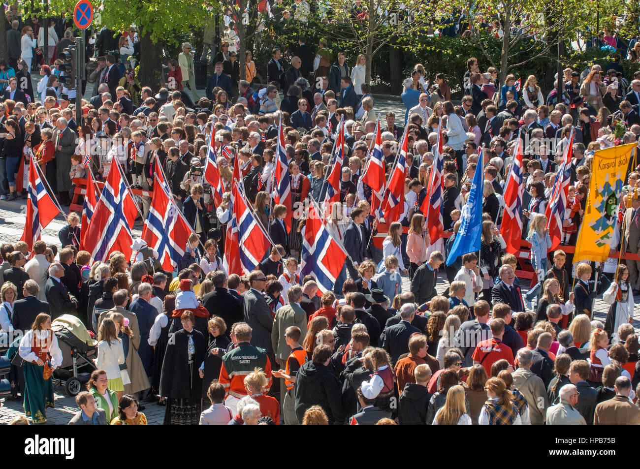 Norwegians celebrate their national day, May 17 Oslo, Norway Stock ...
