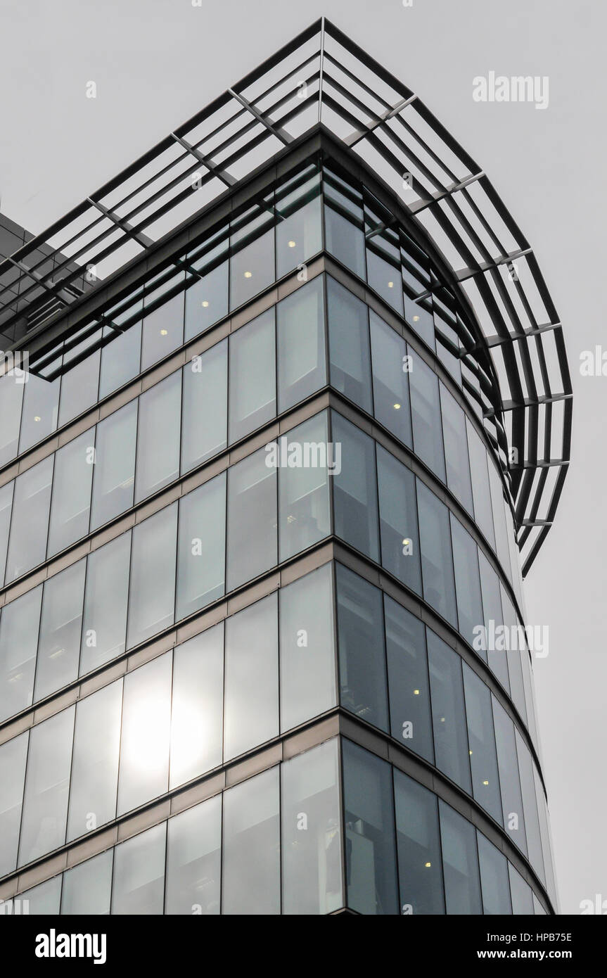 office building exterior with large glass windows Stock Photo - Alamy