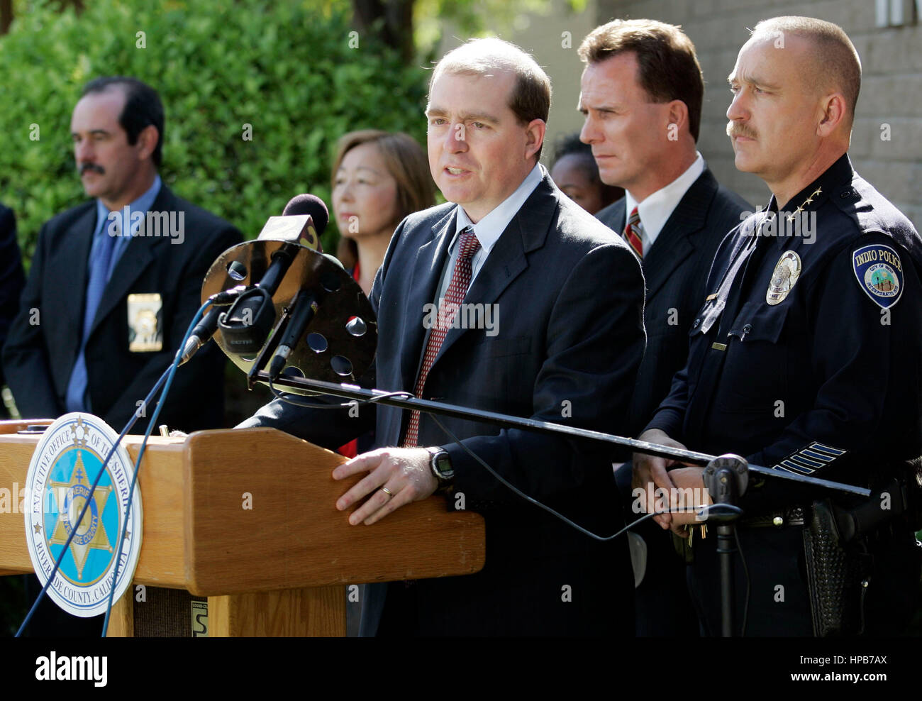 George S. Cardona, center, acting U.S. Attorney for the Central ...