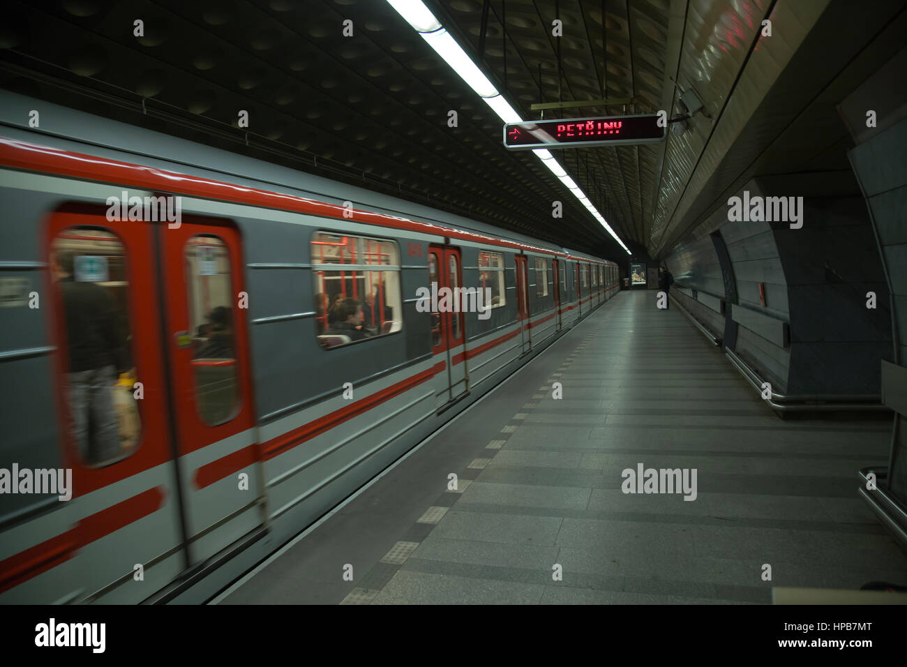 Underground station in prague city hi-res stock photography and images ...