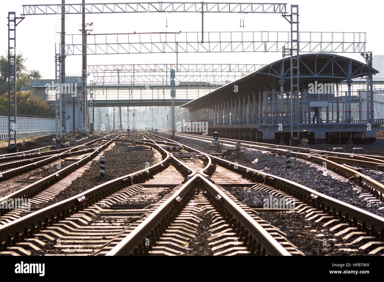 Way forward railway close hi-res stock photography and images - Alamy