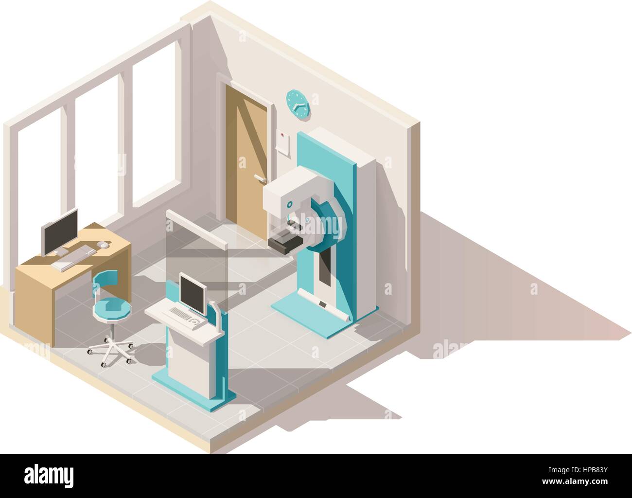 Vector isometric low poly mammography room Stock Vector Image & Art - Alamy