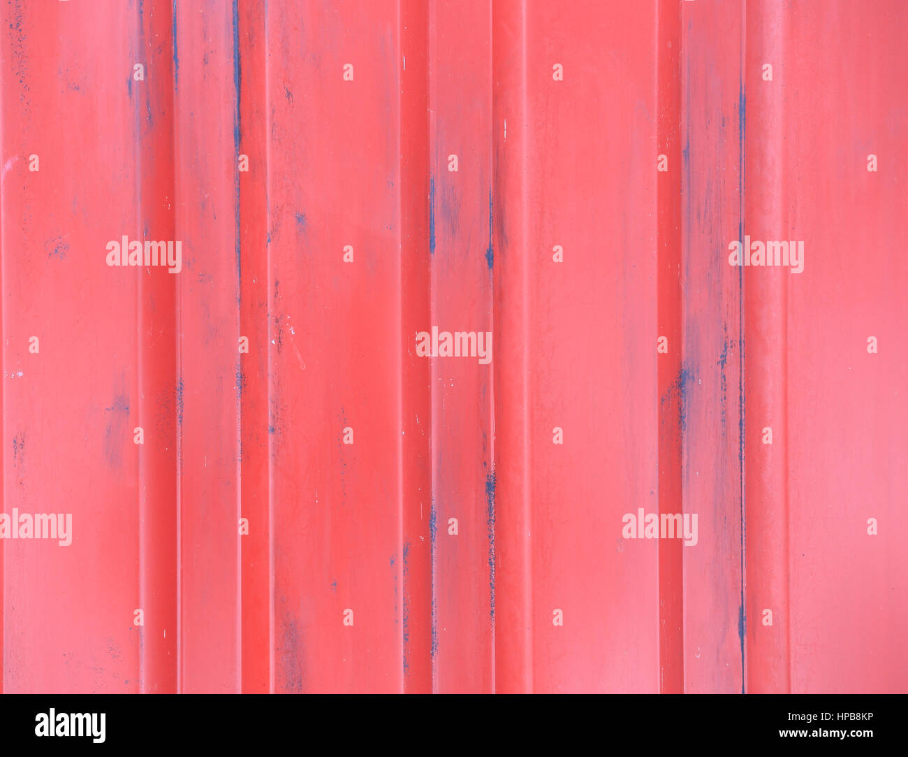 Red ribbed texture. Red metal background. Red painted corrugated wall ...
