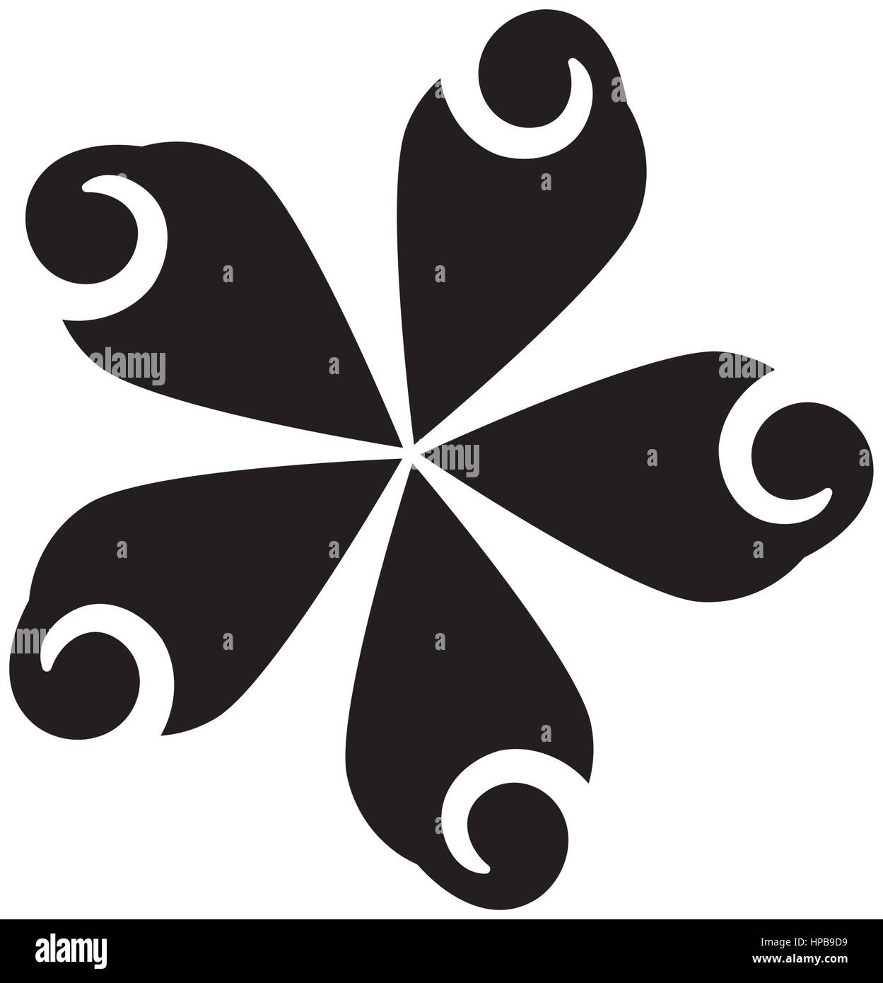 Beautiful flower symbol Stock Vector Image & Art - Alamy