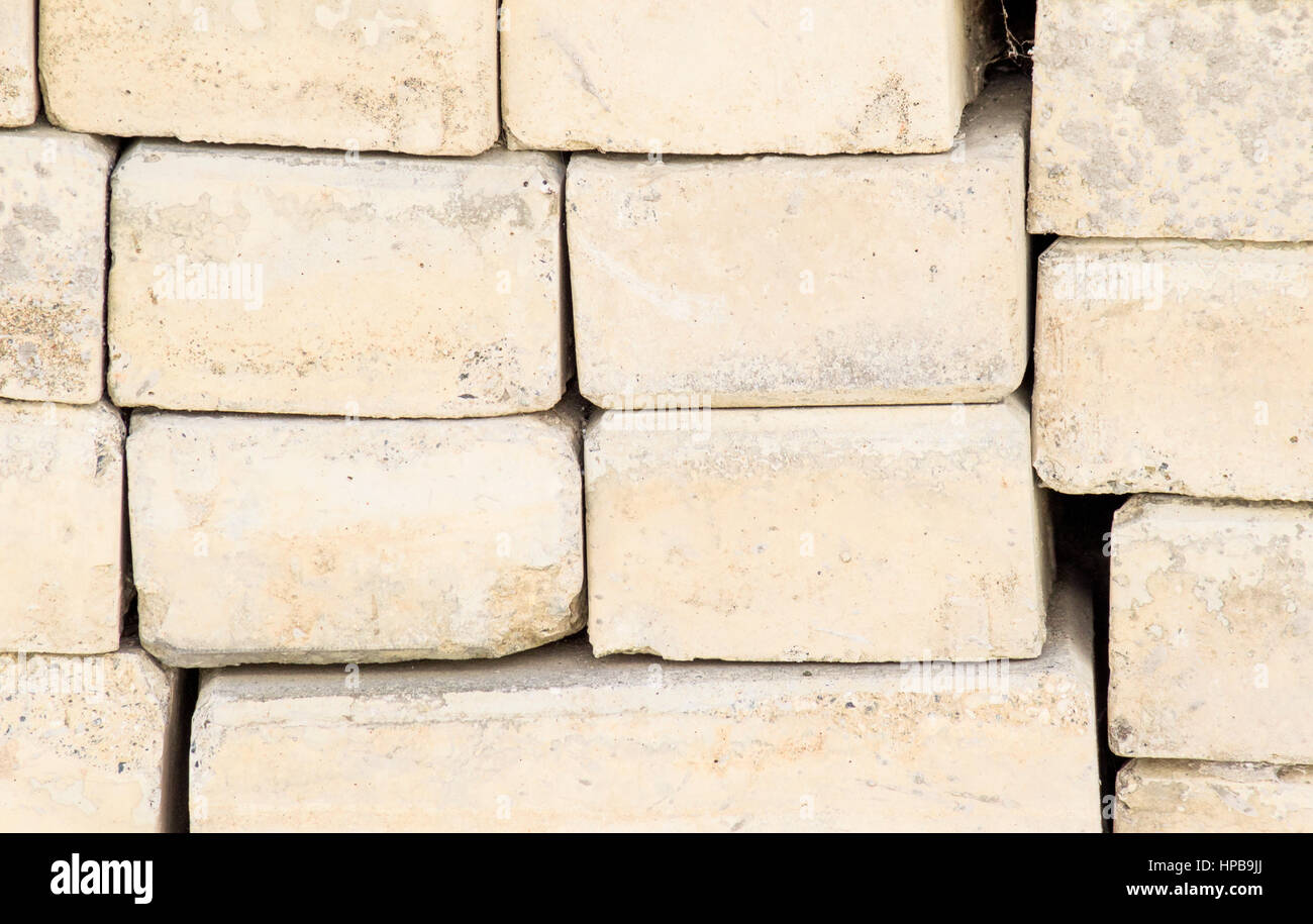 light brick with concrete background Stock Photo - Alamy