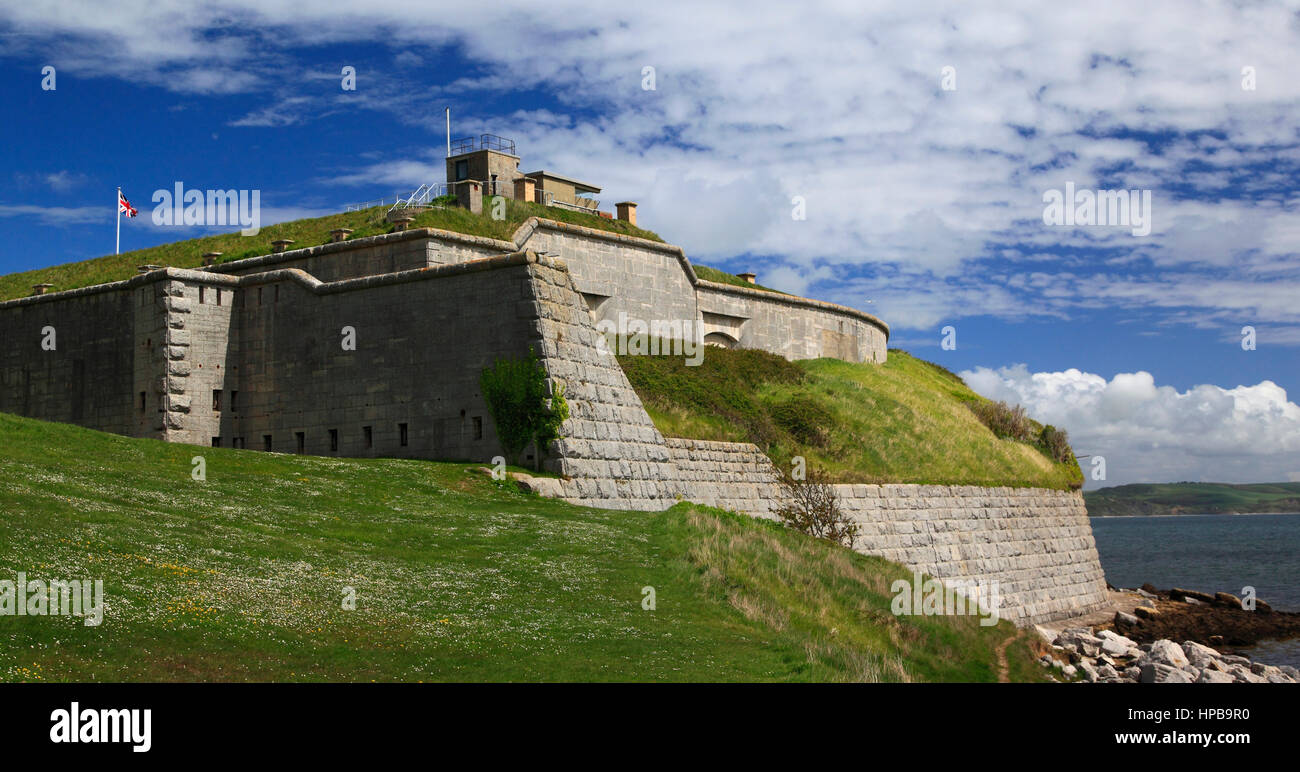 Nothe Fort on the Nothe Peninisula, Weymouth, Dorset, England, Europe ...