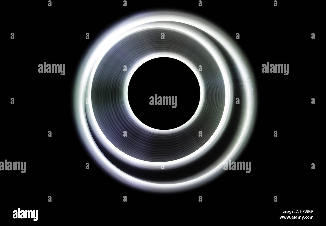 Sound waves in the visible gray color in the dark Stock Photo - Alamy