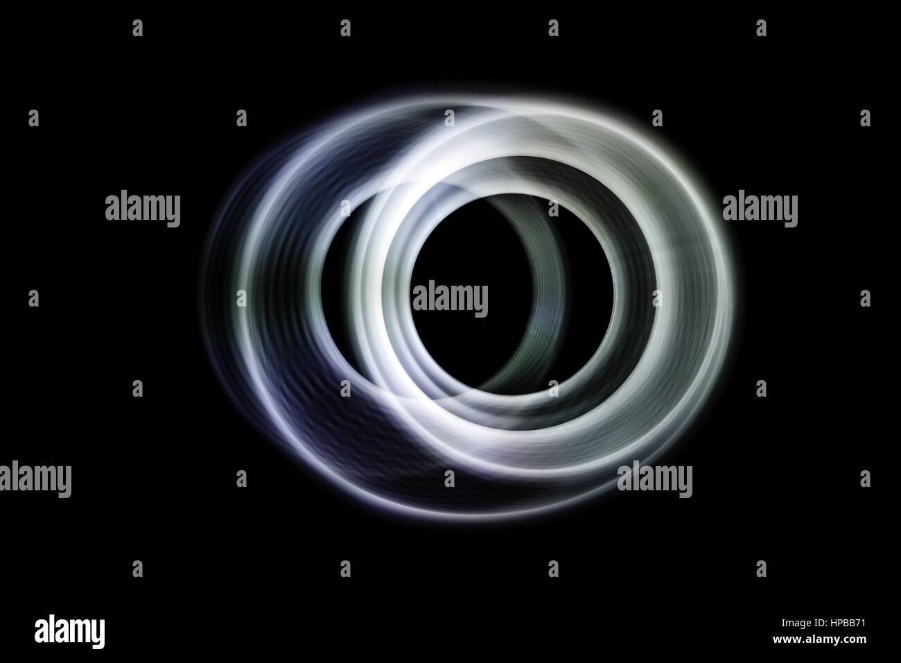 Sound waves in the visible gray color in the dark Stock Photo - Alamy