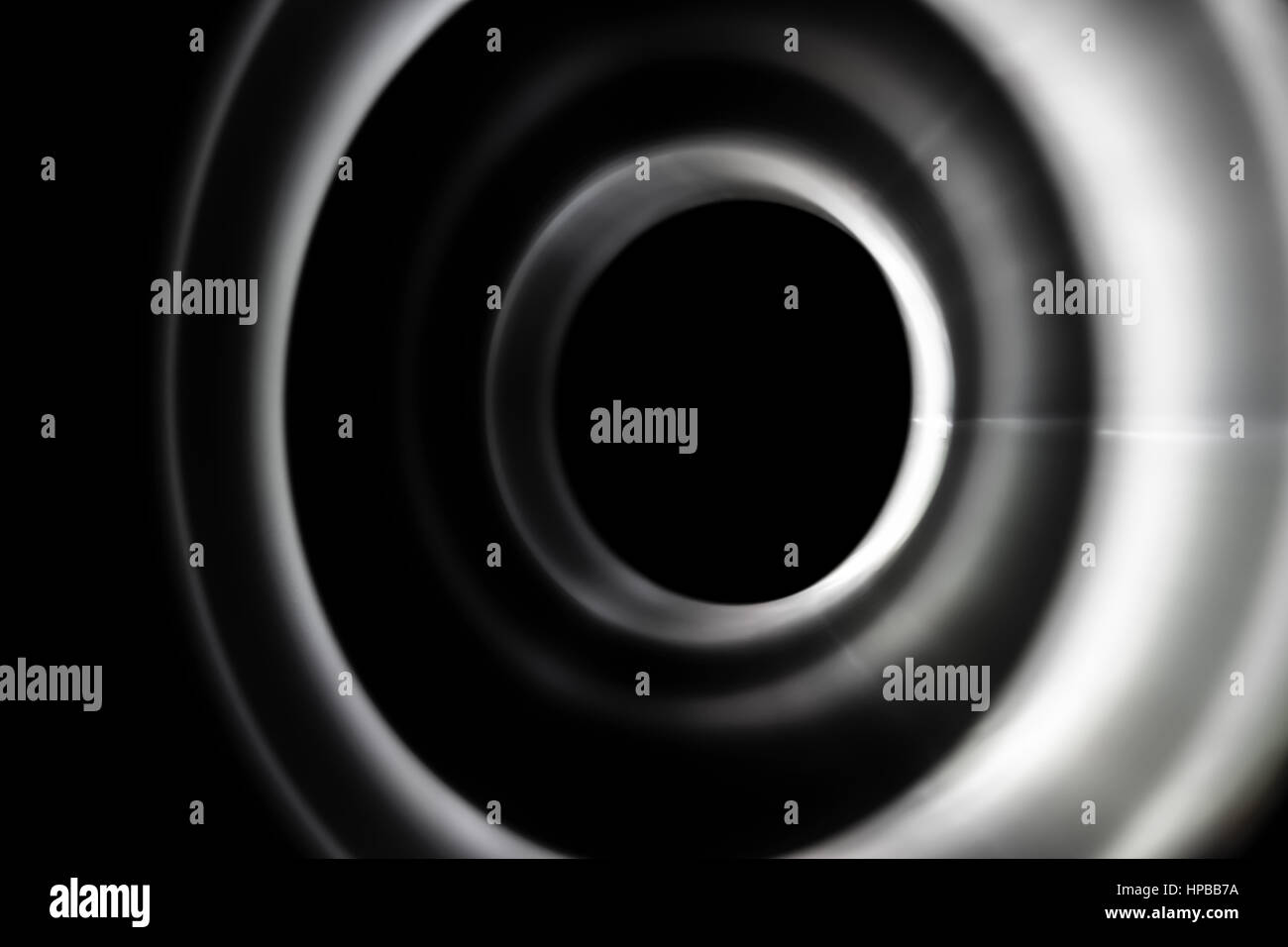 Sound waves in the visible gray color in the dark Stock Photo - Alamy