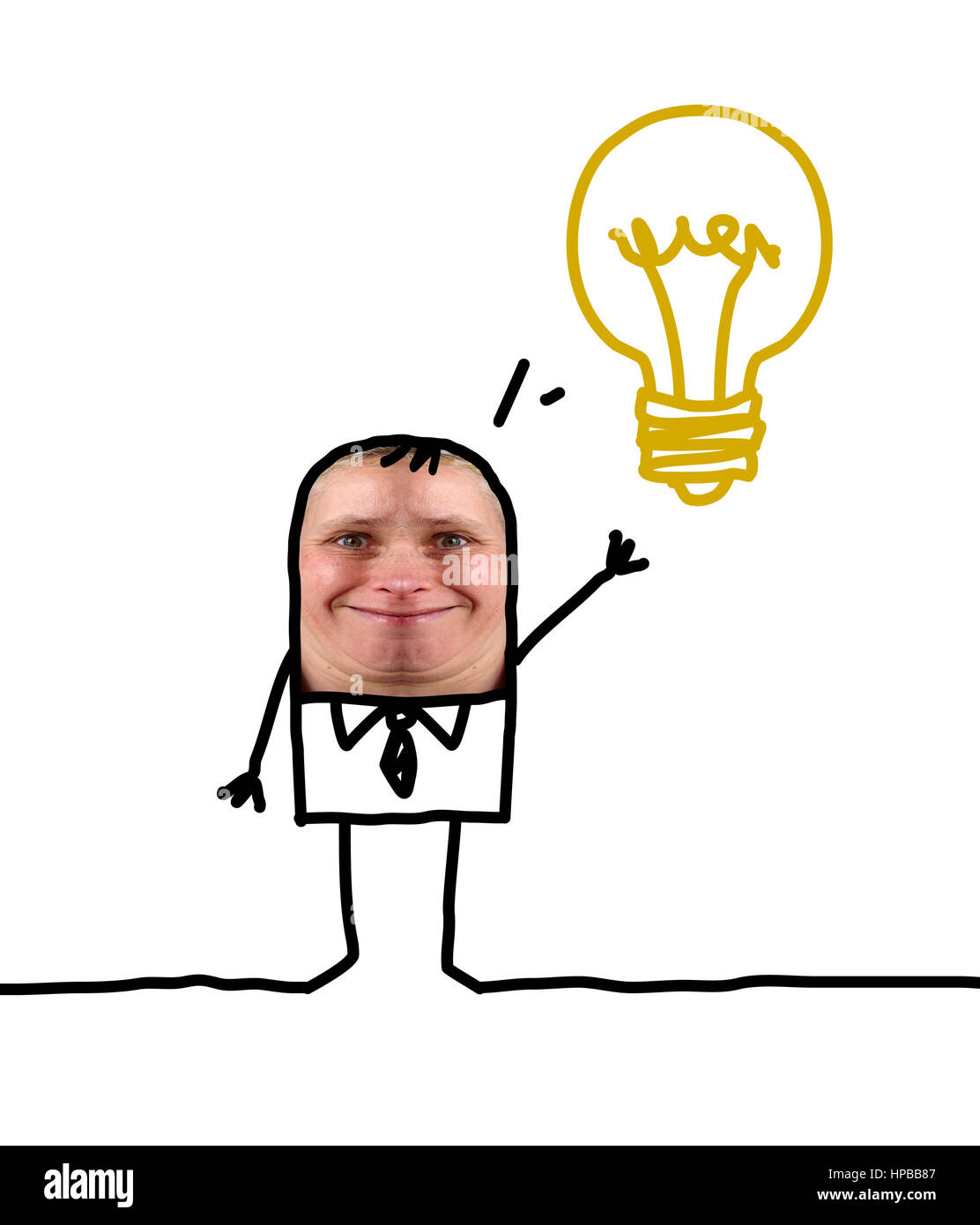Cartoon lightbulb hi-res stock photography and images - Alamy