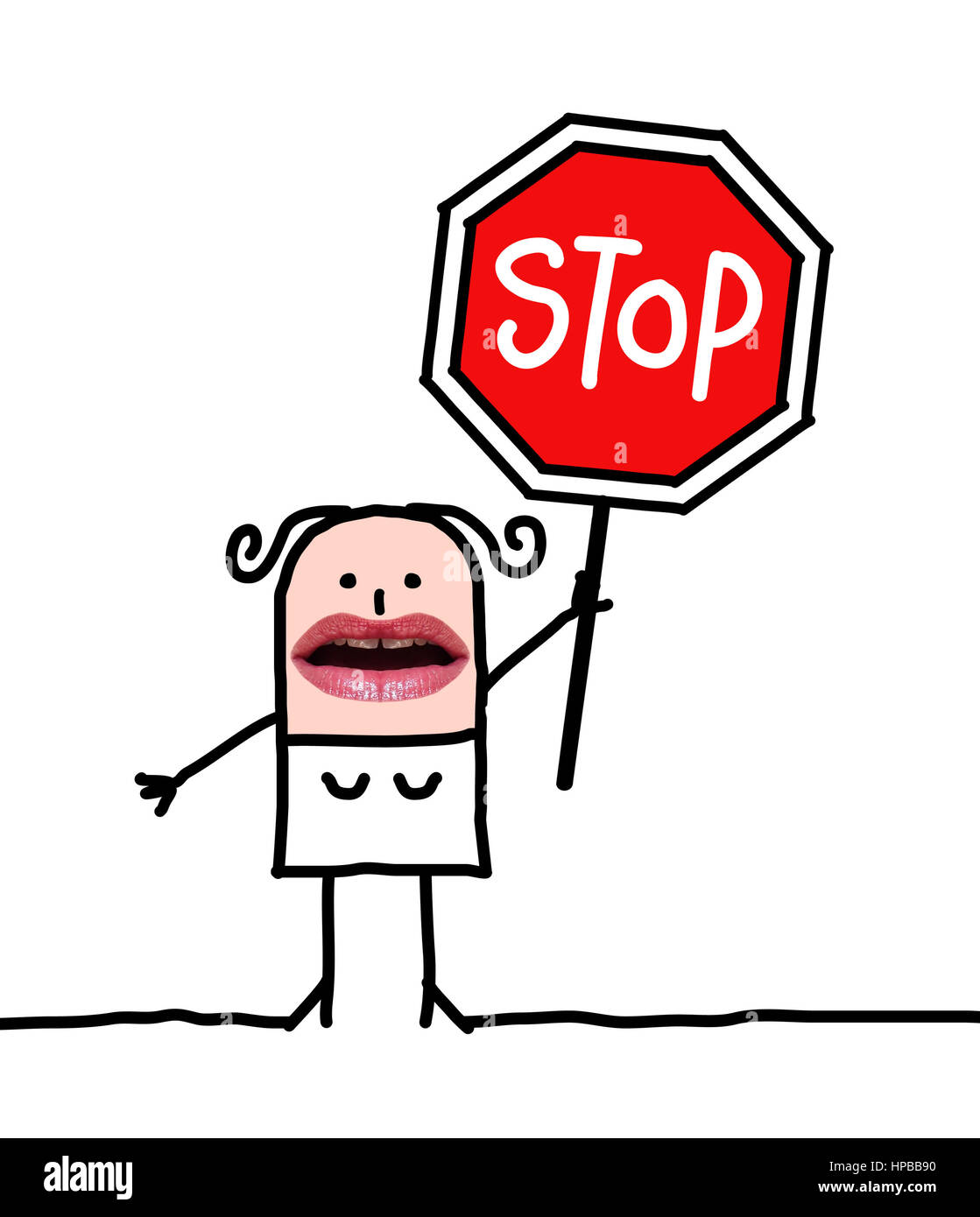 Cartoon no sign hi-res stock photography and images - Alamy