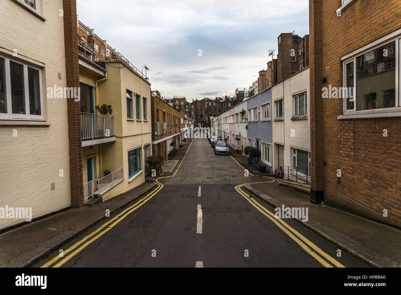 View on an interesting street, characteristic buildings English quarter ...