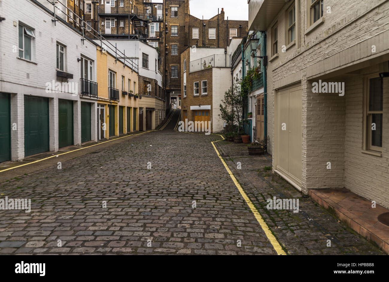 View on an interesting street, characteristic buildings English quarter ...