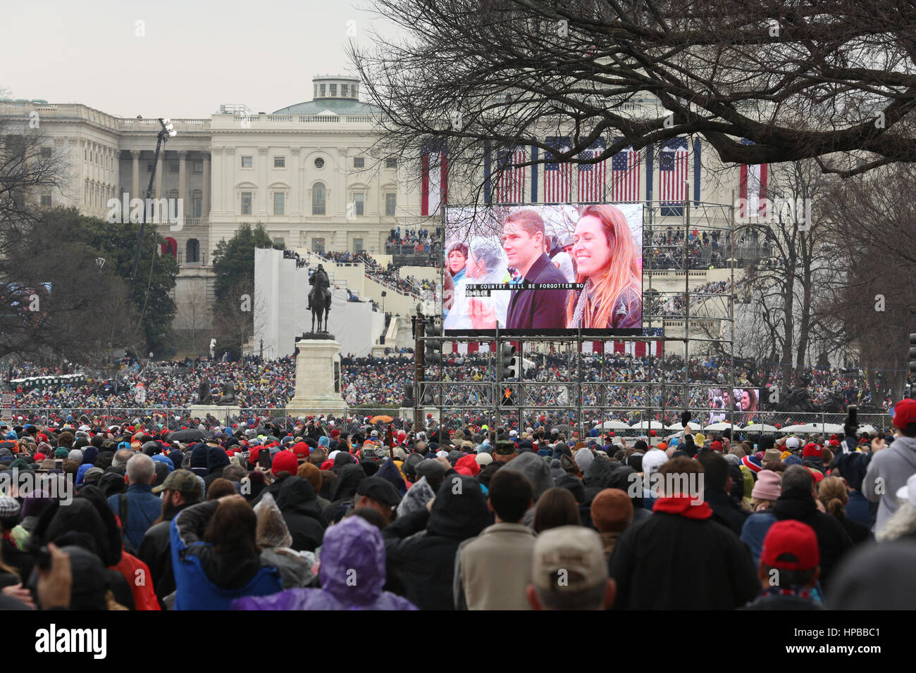 President Donald Trump Inauguration at the U.S.Capitol view on the ...