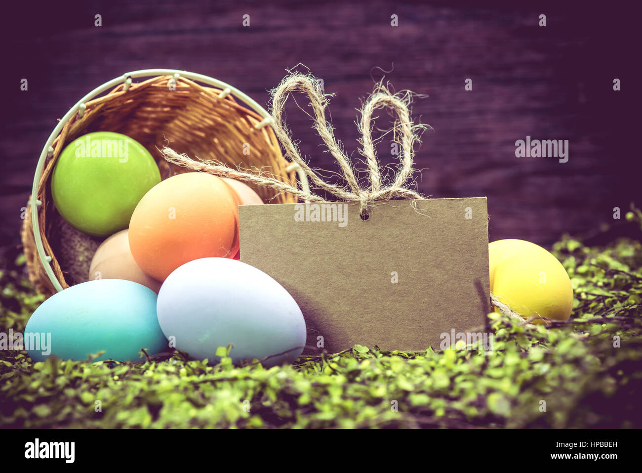 Happy Easter day, bunny and egg, Christians worldwide celebrate Stock ...