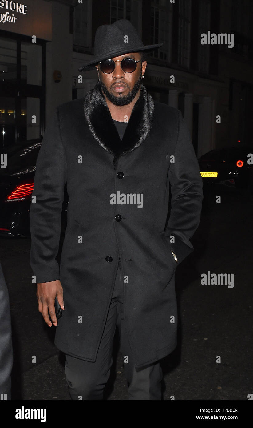 Sean Combs AKA P Diddy seen out and about in London following dinner at ...