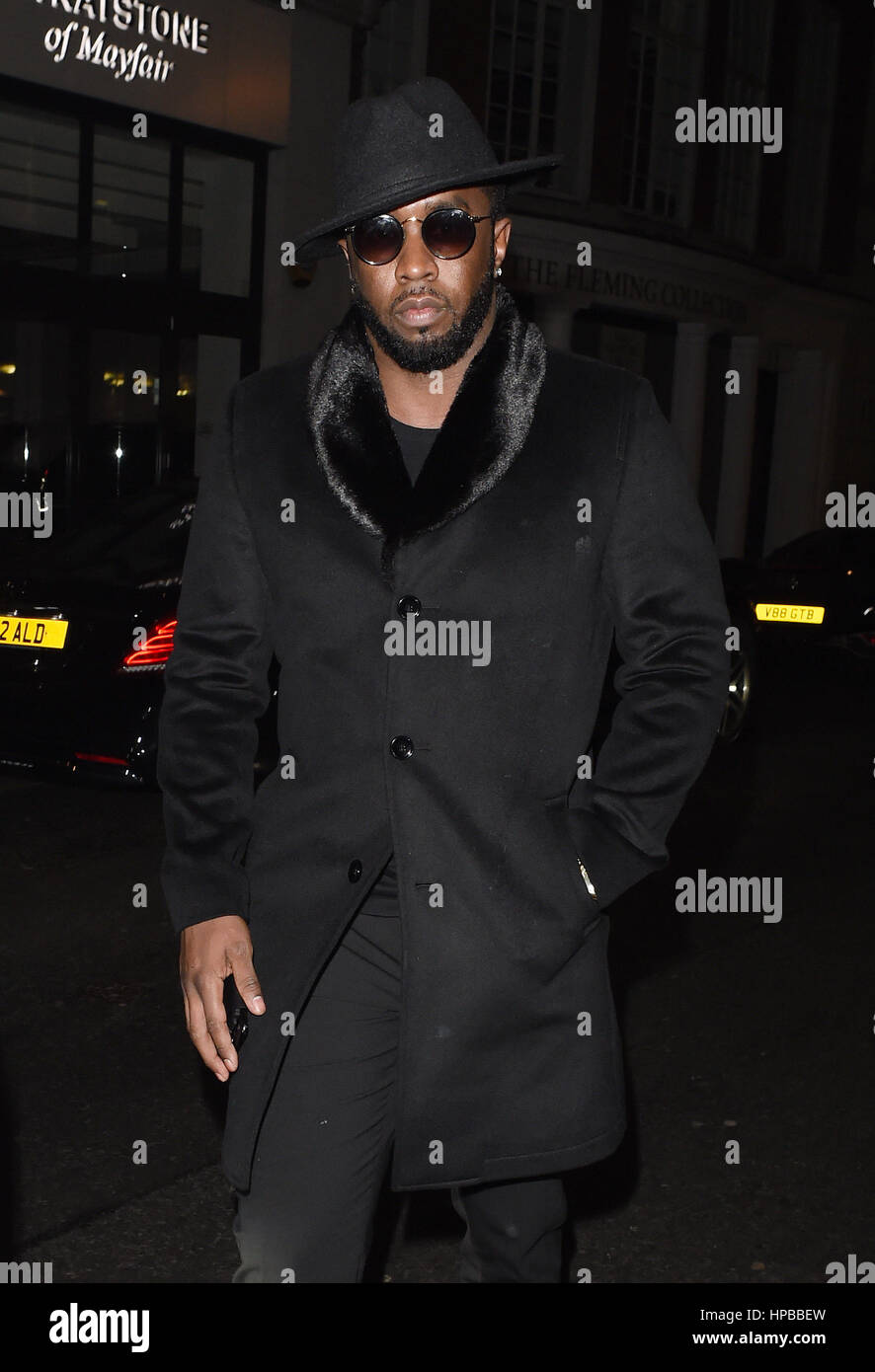 Sean Combs AKA P Diddy seen out and about in London following dinner at ...