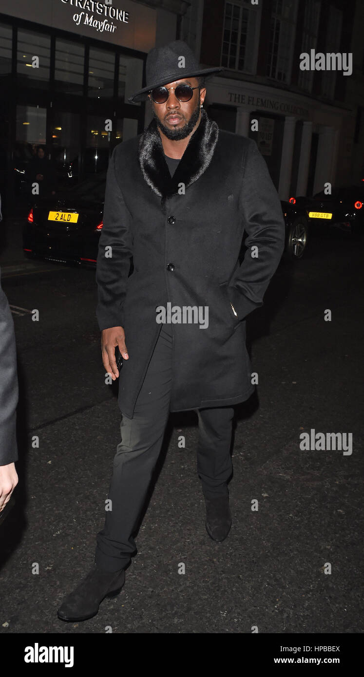 Sean Combs AKA P Diddy seen out and about in London following dinner at ...