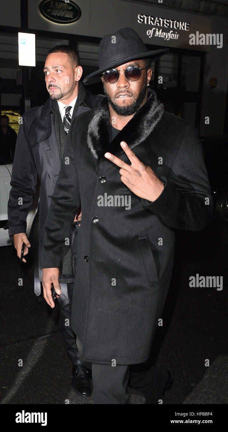 Sean Combs AKA P Diddy seen out and about in London following dinner at ...