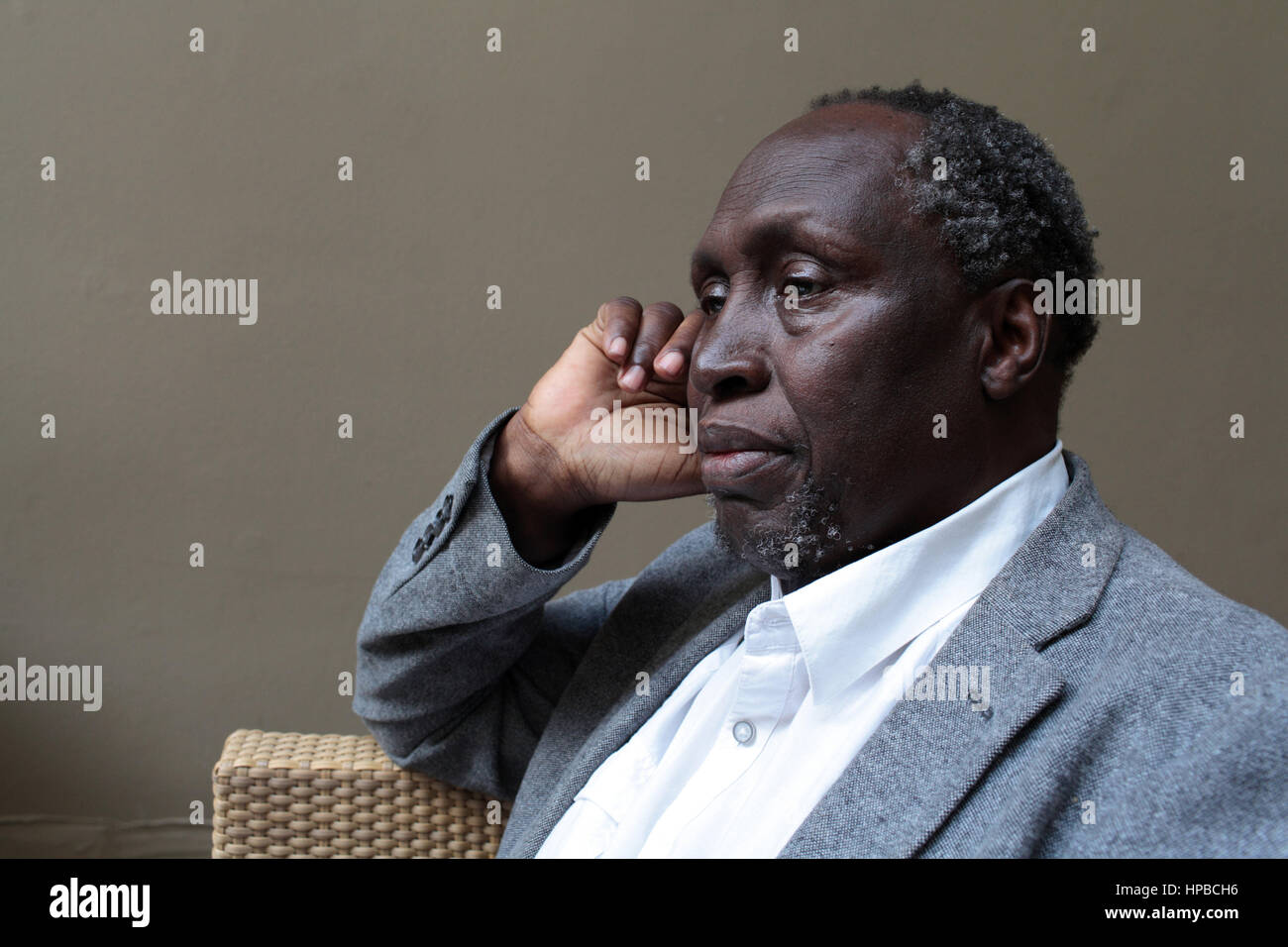 Portrait of Ngugi wa Thiong o (born James Ngugi) 17/05/2015 ©Basso ...