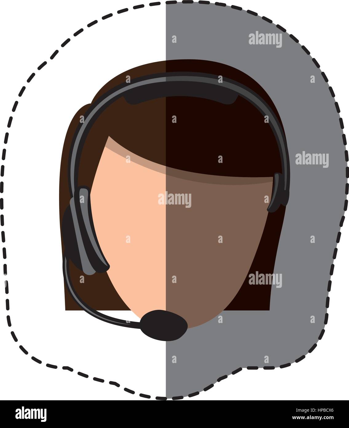 Women without face Stock Vector Images - Alamy