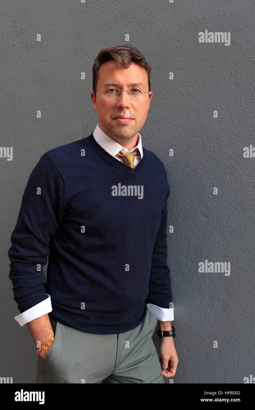 Portrait of Ian Caldwell 24/10/2015 ©Basso CANNARSA/Opale Stock Photo ...