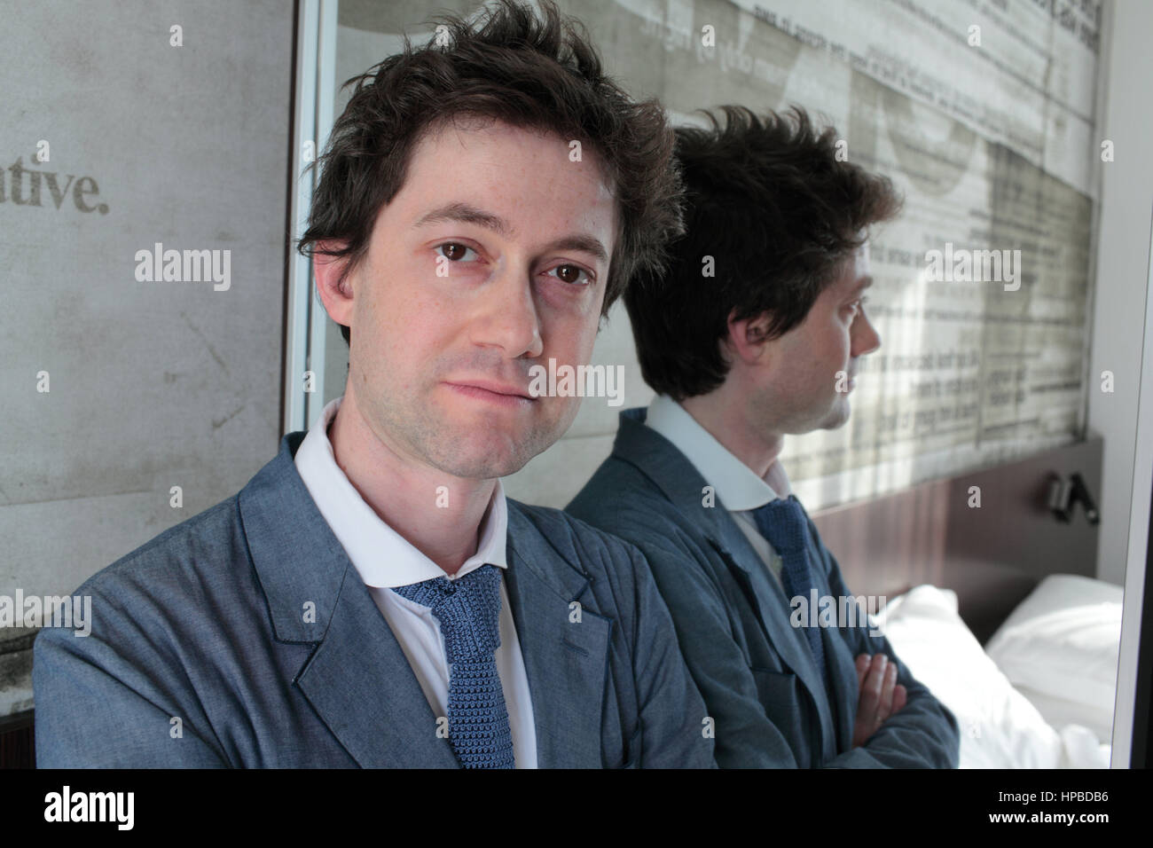Portrait of Adam Thirlwell 21/09/2015 ©Basso CANNARSA/Opale Stock Photo ...