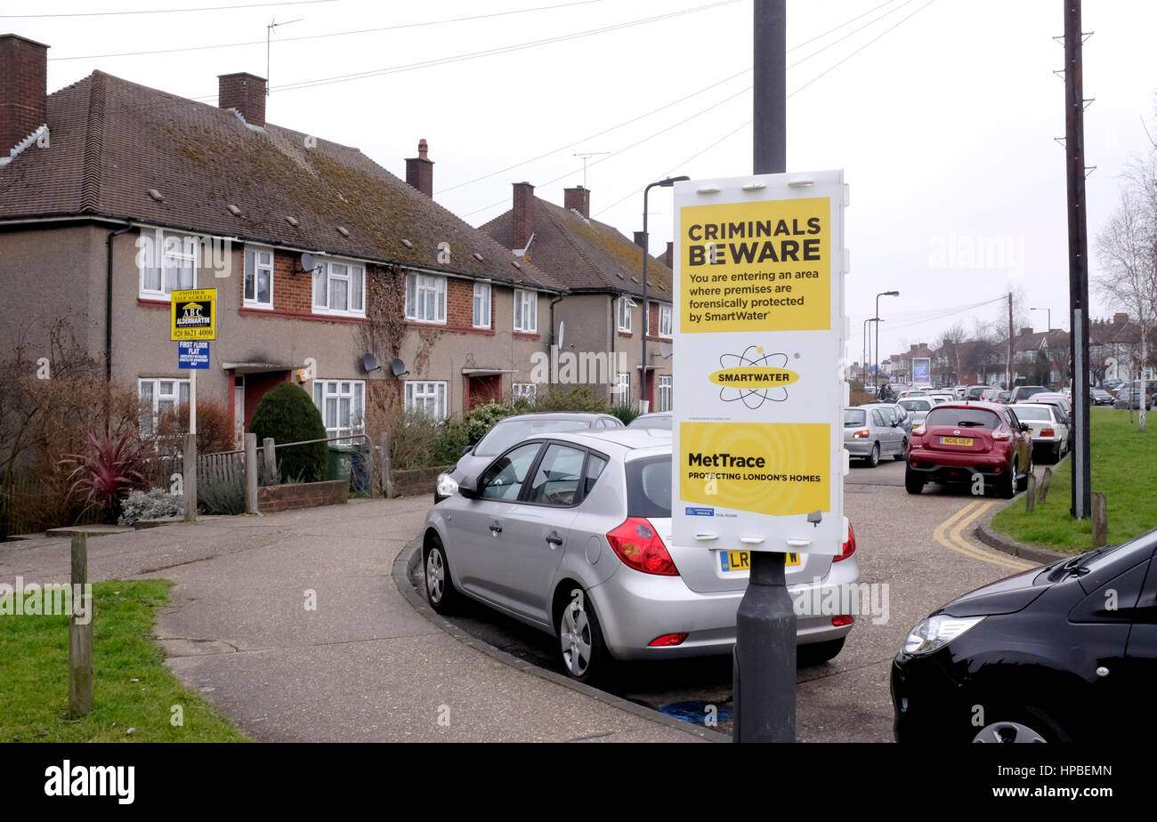 Metropolitan police sign warning police hi-res stock photography and ...
