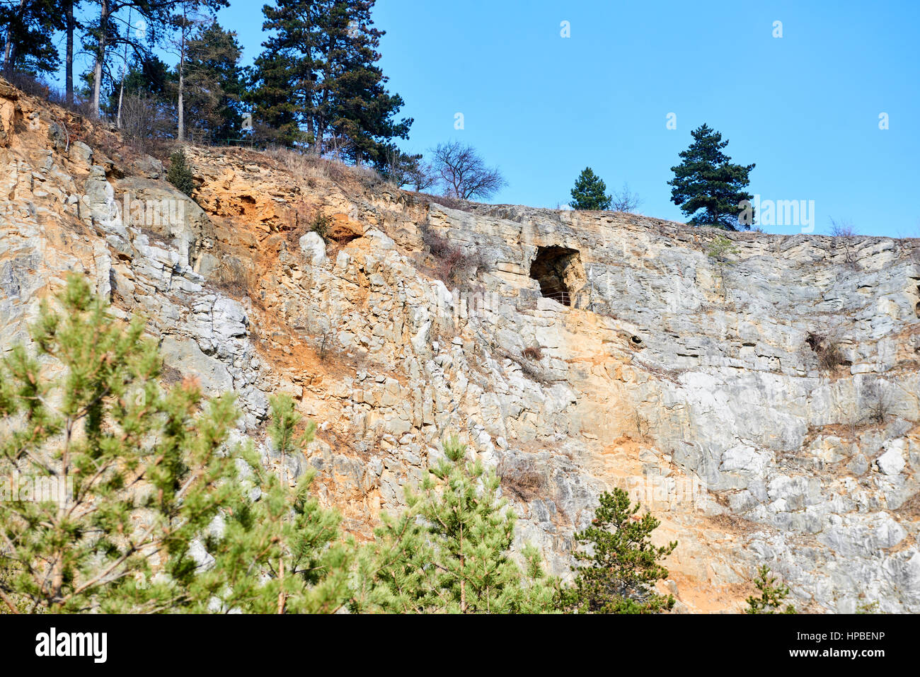 Area around Koneprusy caves, Czech Karst or Bohemian Karst, Czech ...