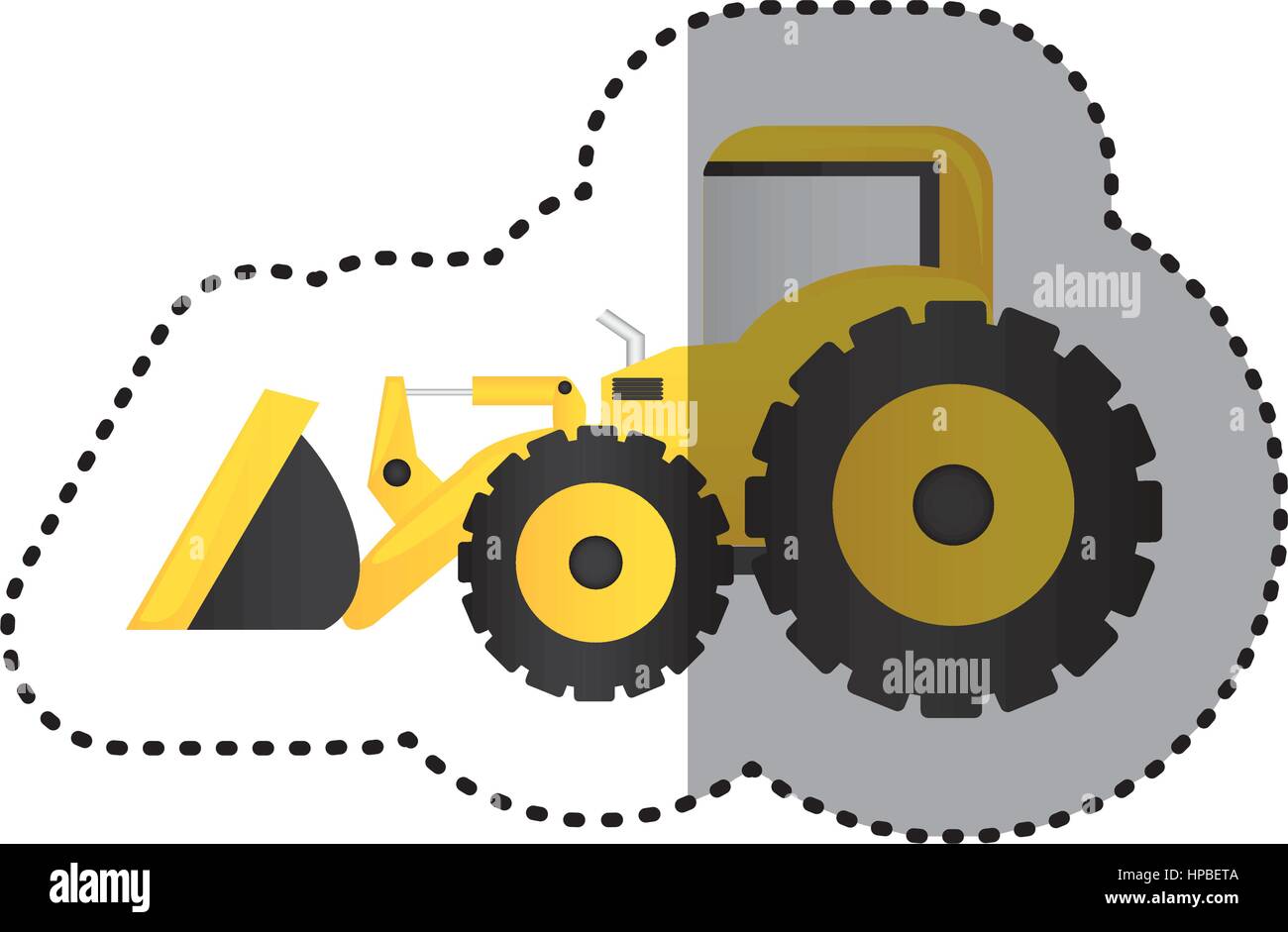 Tractor loader Stock Vector Images - Alamy