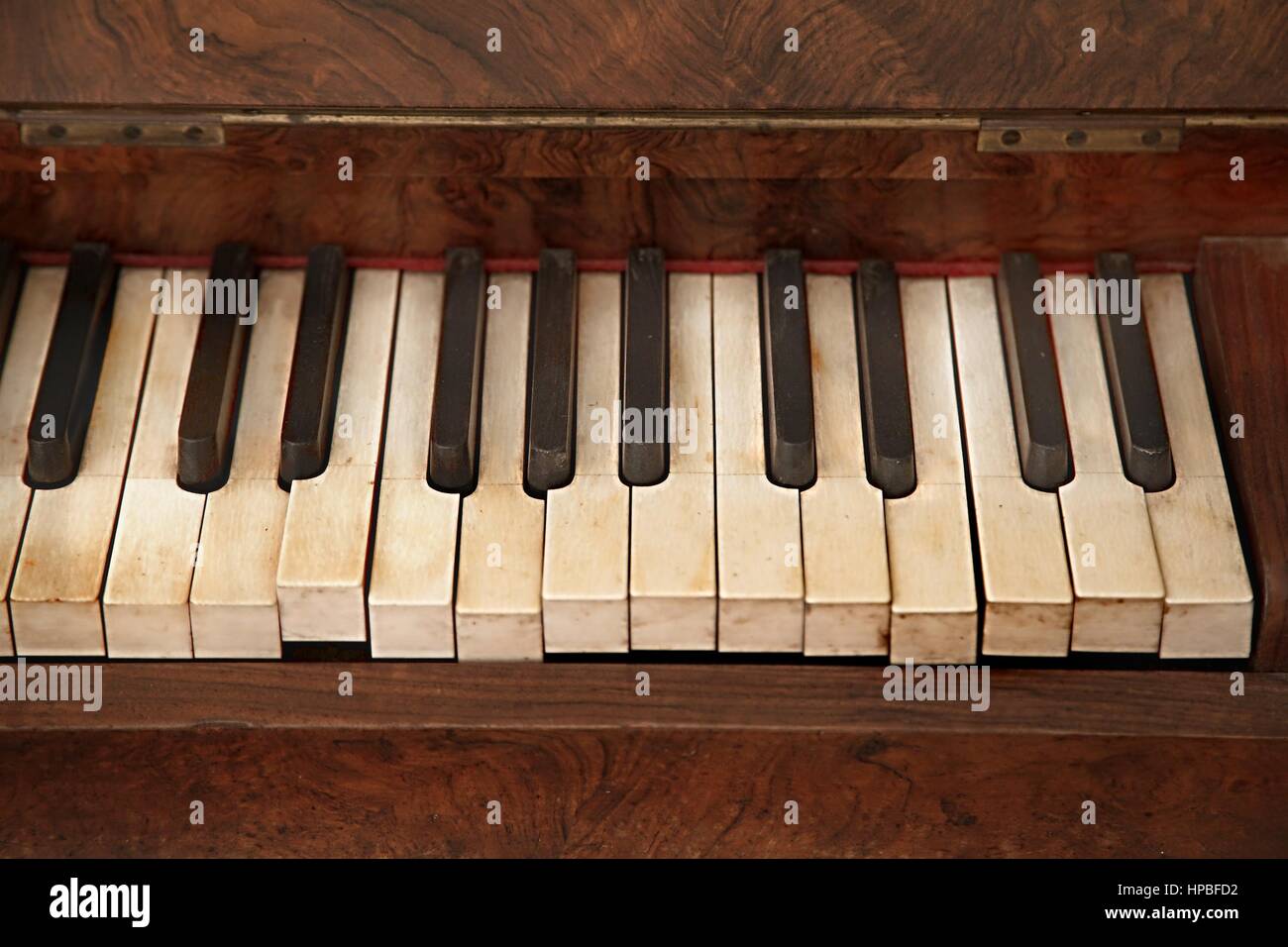 Old Piano Closeup Stock Photo - Alamy