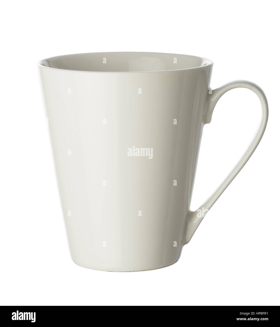 White empty mug isolated on white Stock Photo - Alamy