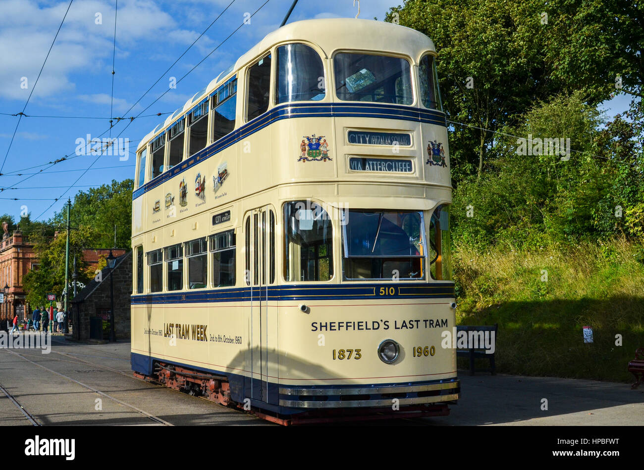 Crich tramway village hi-res stock photography and images - Alamy