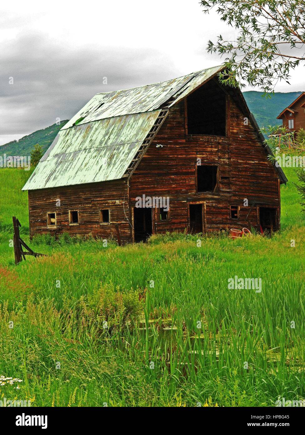 Old Western Barns and Buildings Stock Photo - Alamy