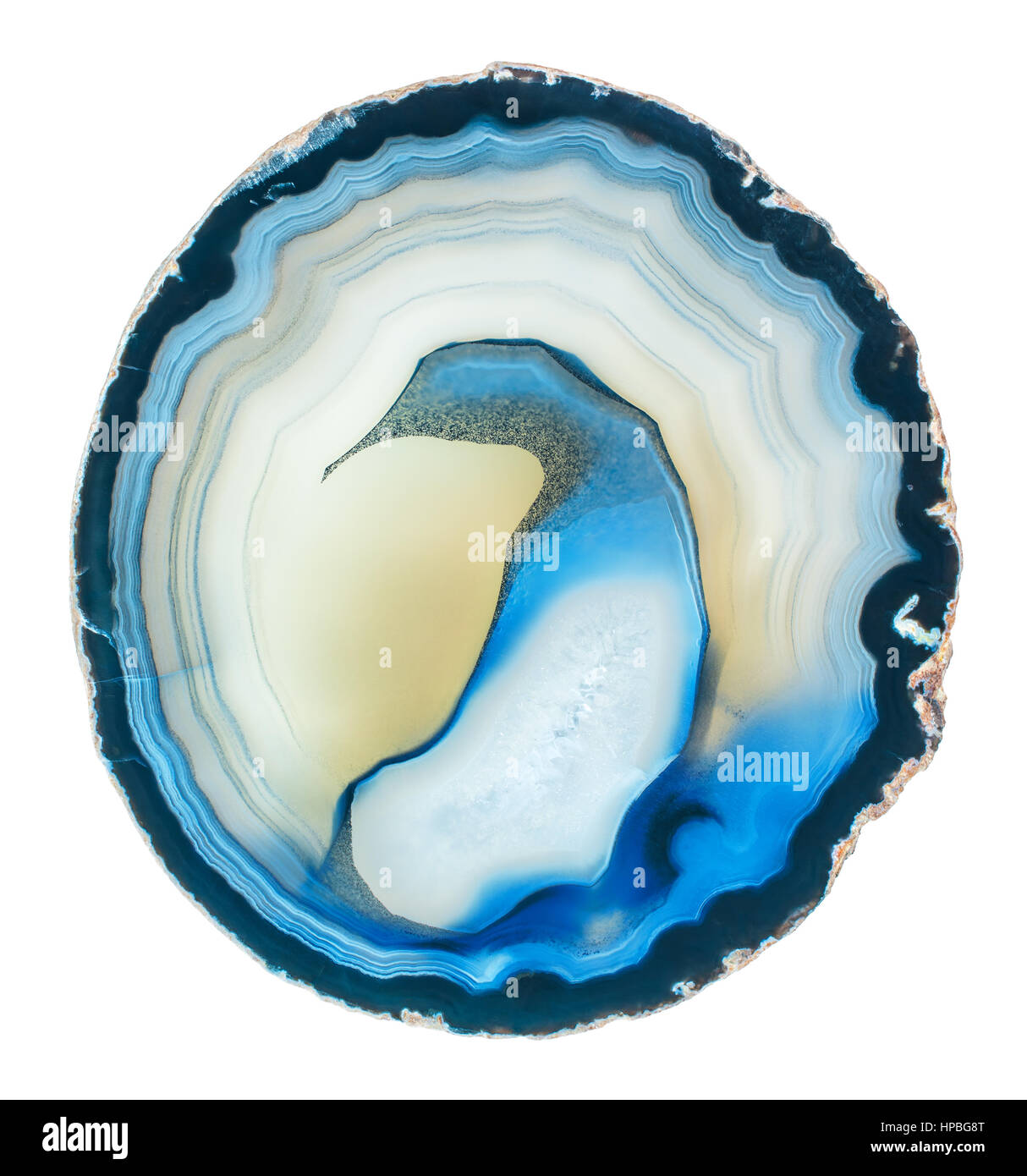 Agate isolated on white background Stock Photo - Alamy