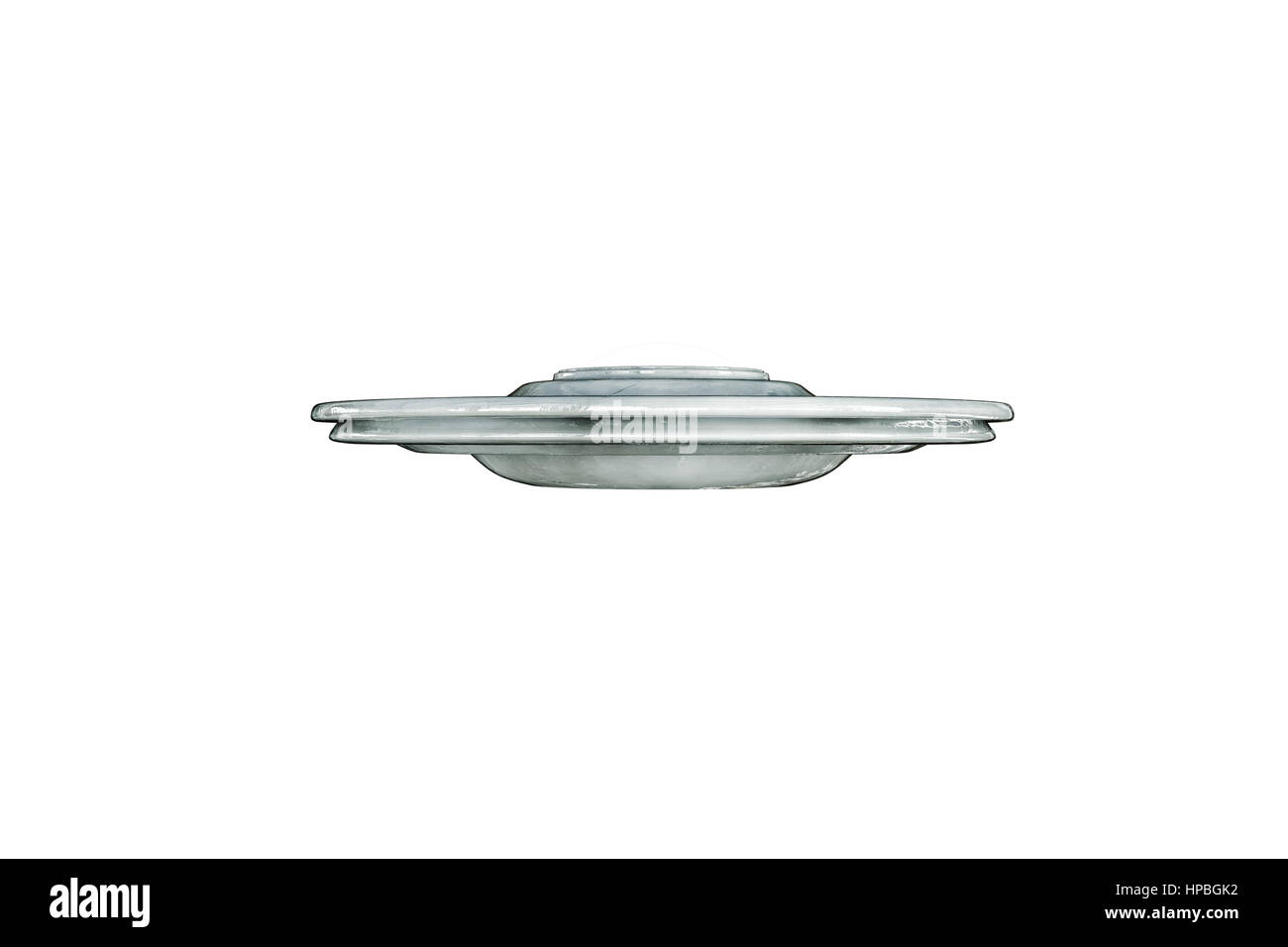 3d illustration of an unidentified flying object isolated on white ...