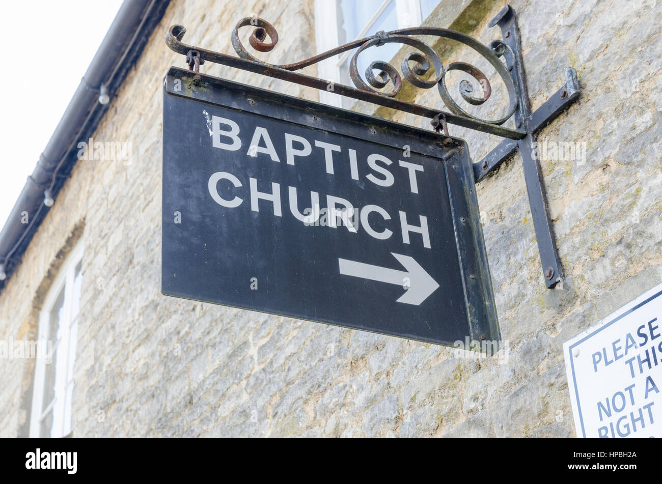 Baptist church sign hi-res stock photography and images - Alamy