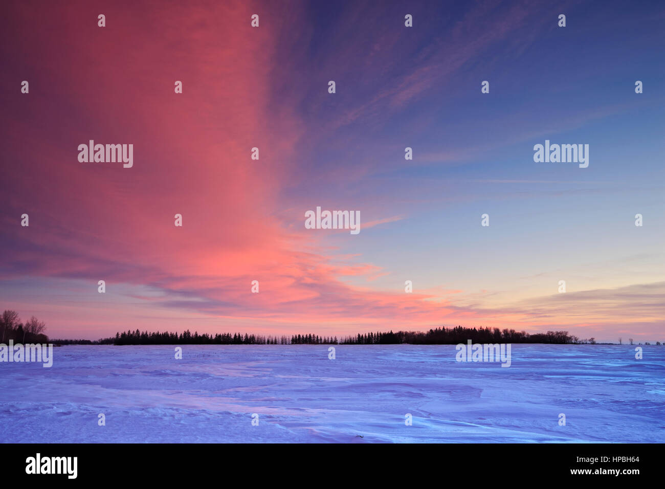 Canada winter sunset hi-res stock photography and images - Alamy