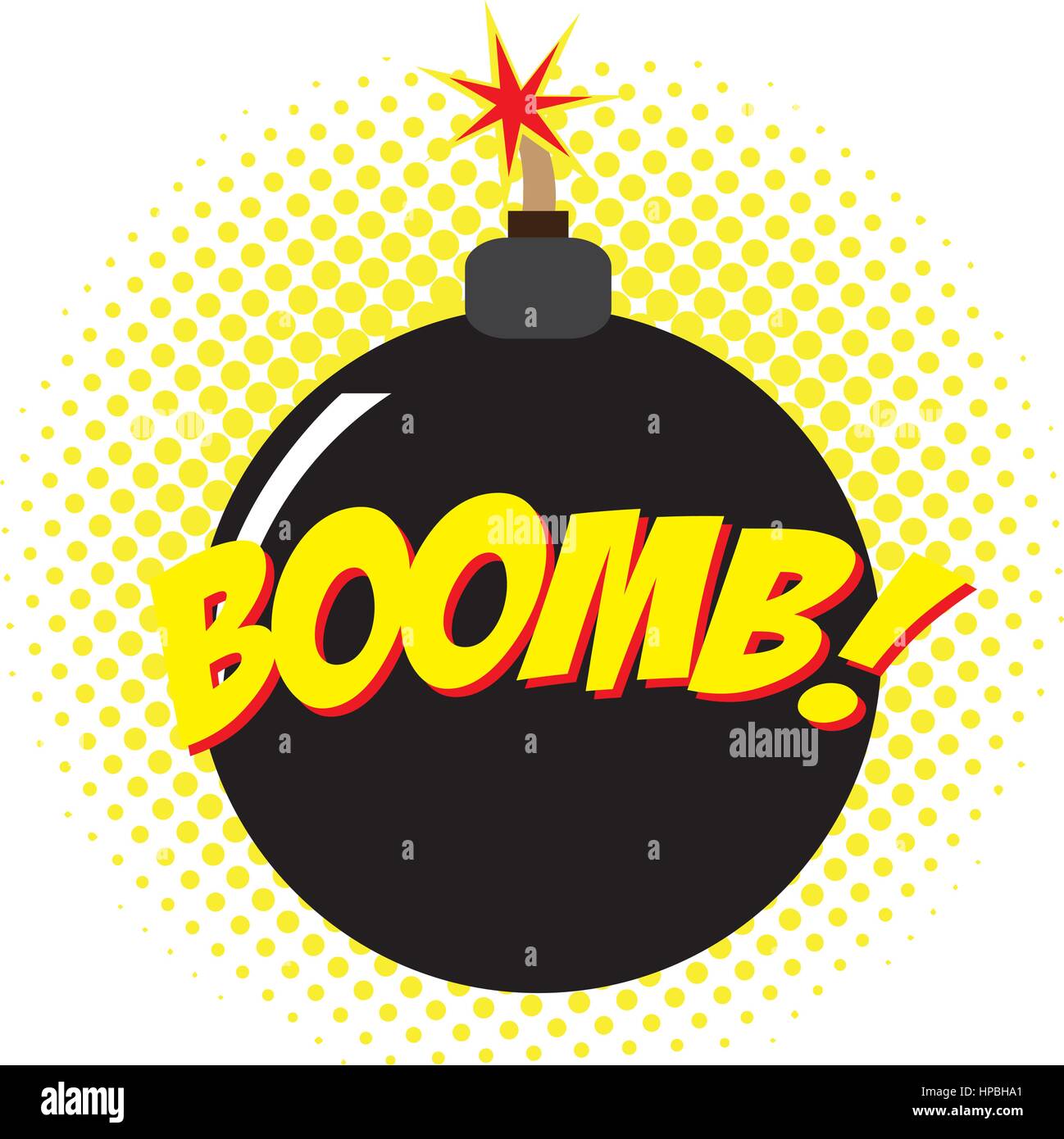 Isolated comic bomb Stock Vector Image & Art - Alamy