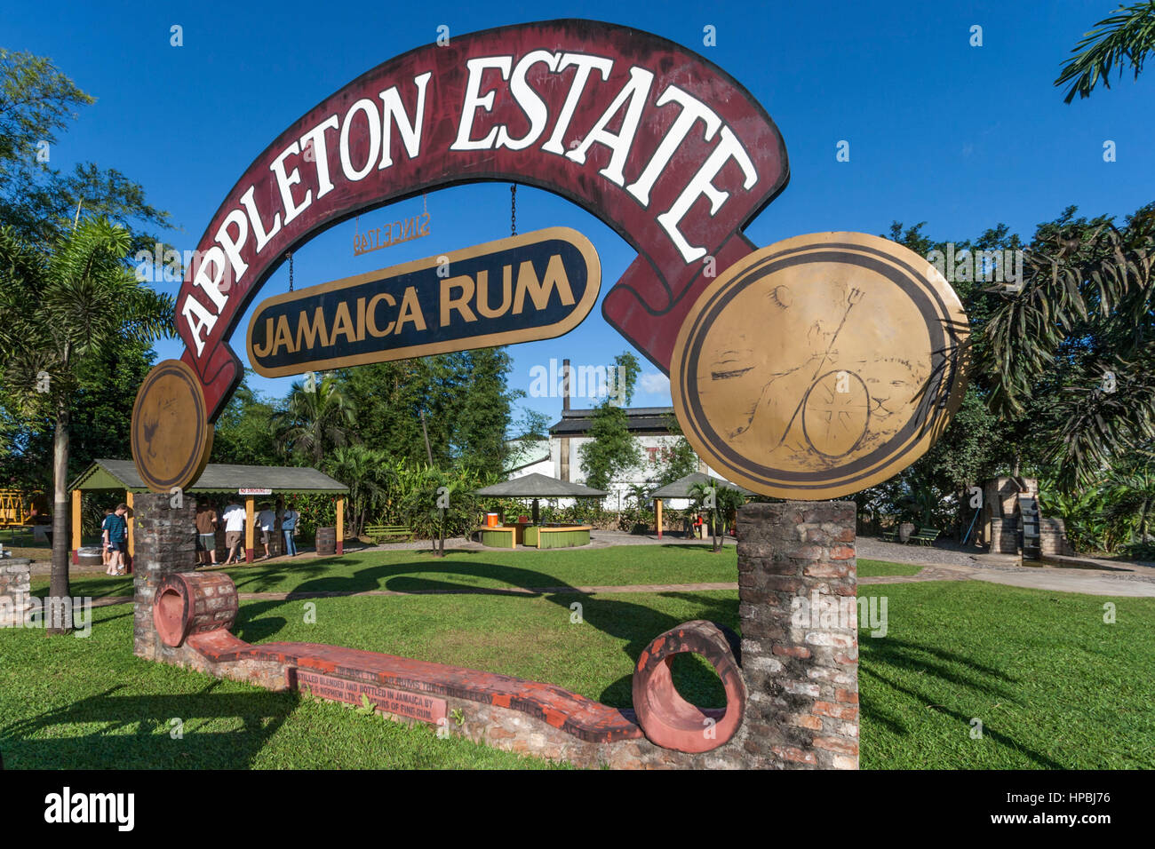 Jamaica Appleton Estate Jamaica Rum factory district St Elisabeth Stock ...