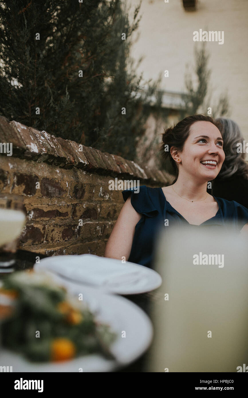 Woman Eating Salad Outside High Resolution Stock Photography and Images ...
